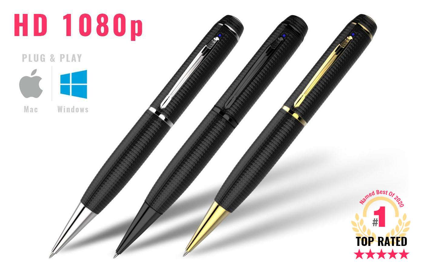 iSpyPen Pro X | #1 Spy Pen Camera | New & Improved 2k Video and ...